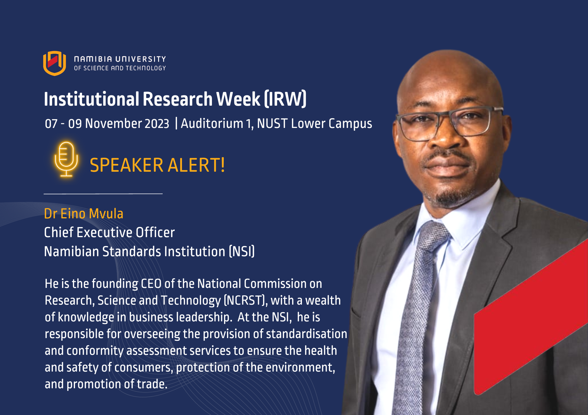 Institutional Research Week | Namibia University of Science and Technology