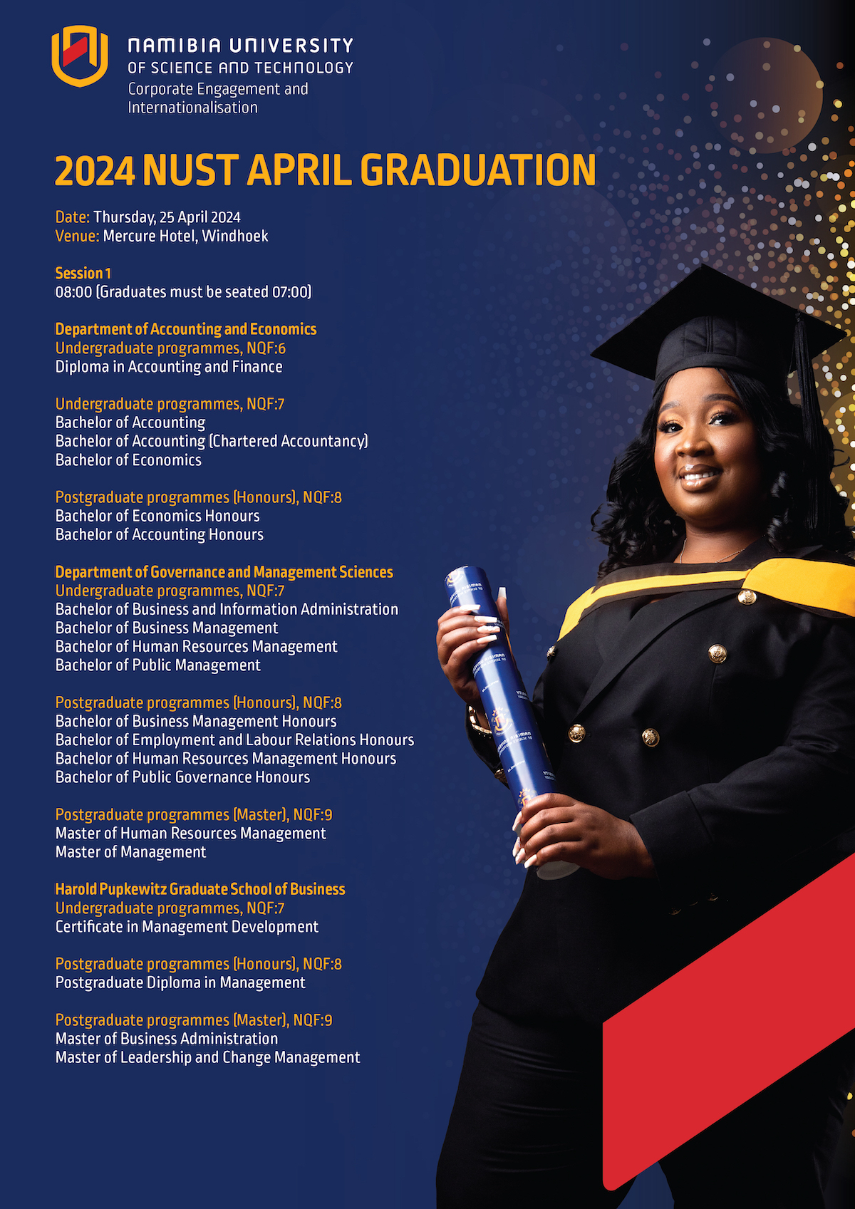 Graduation | Namibia University of Science and Technology