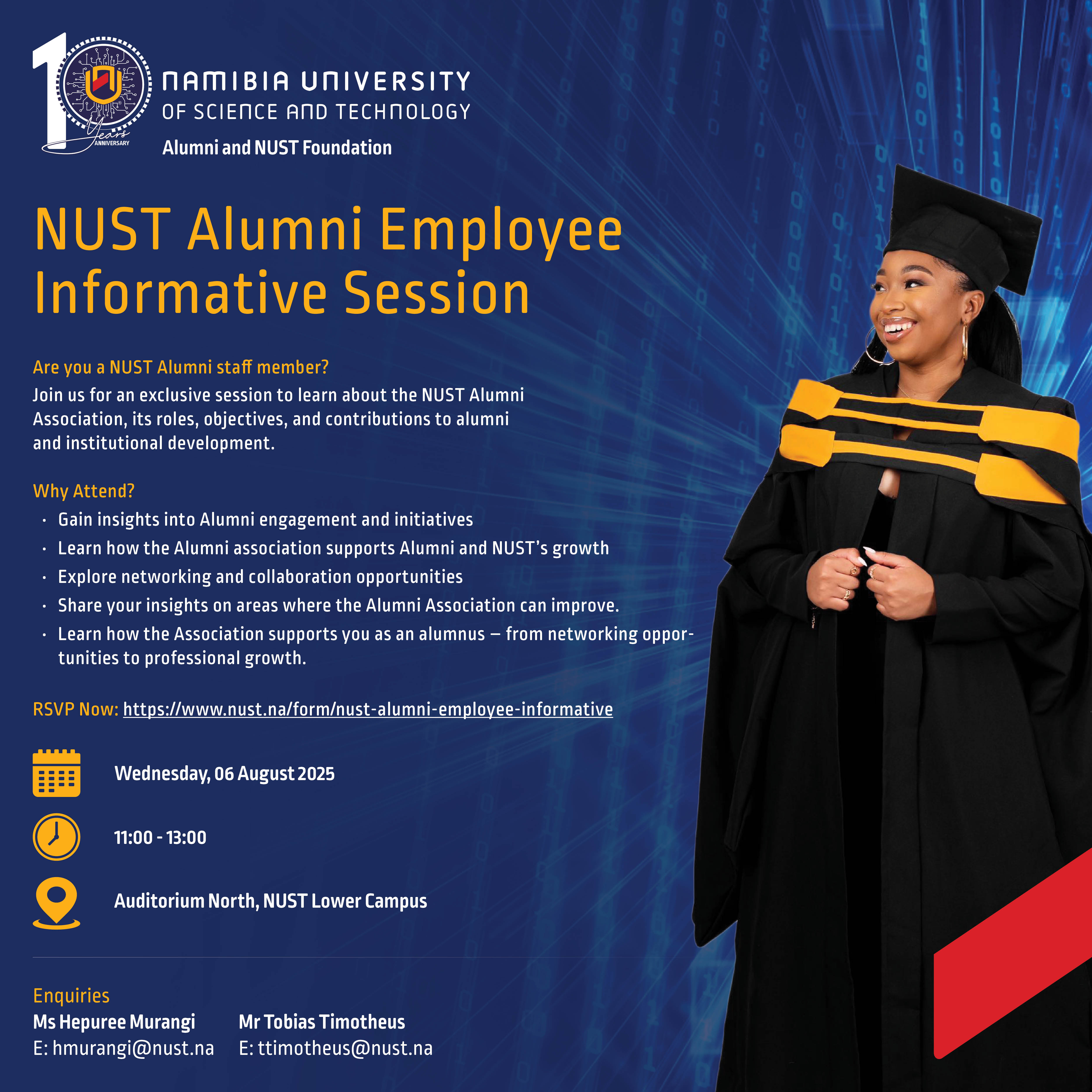 NUST Alumni Employee Infomative | Namibia University of Science and ...